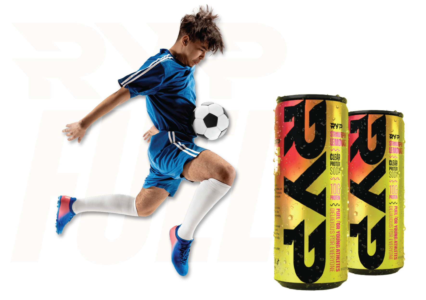 Clear Protein Soda for Youth Athletes | 10g Protein, 0g Sugar RYP